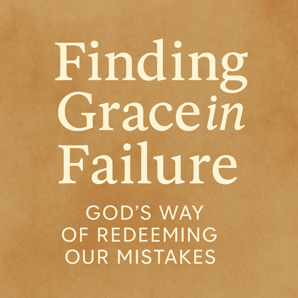 Finding Grace In Failure - God’s Way Of Redeeming Our Mistakes ...